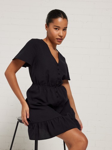 Paige Button Thru Dress