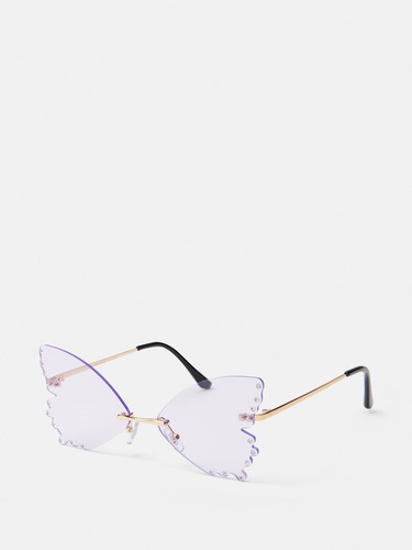 Purple Novelty Butterfly Sunnies