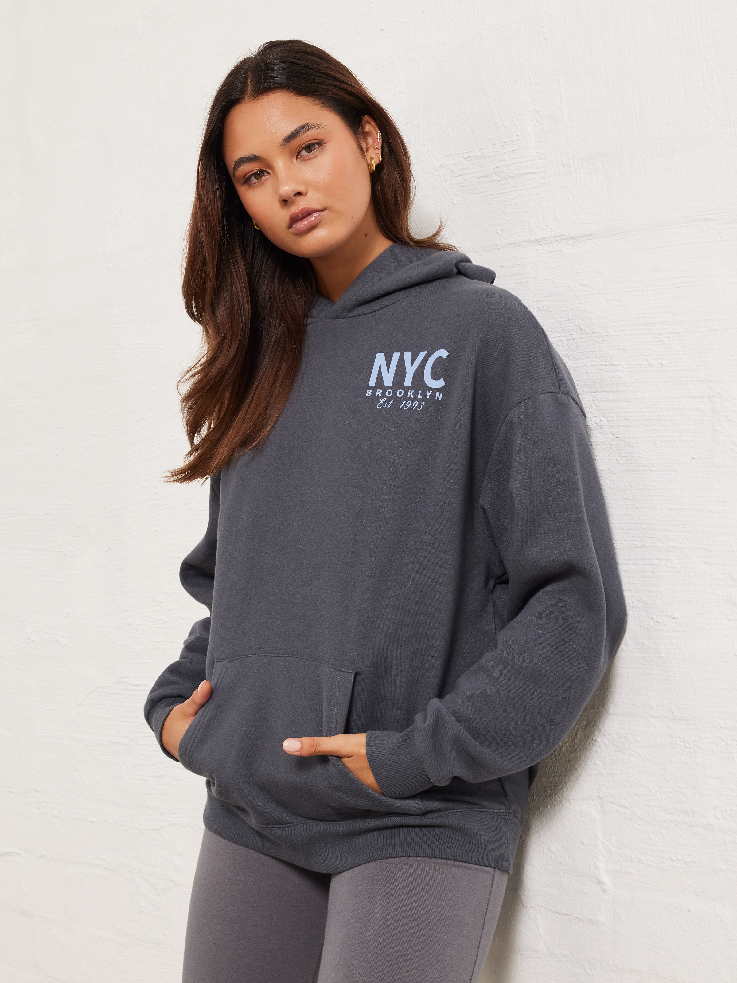 New York Oversized Hoodie Washed Ink - Jay Jays Online