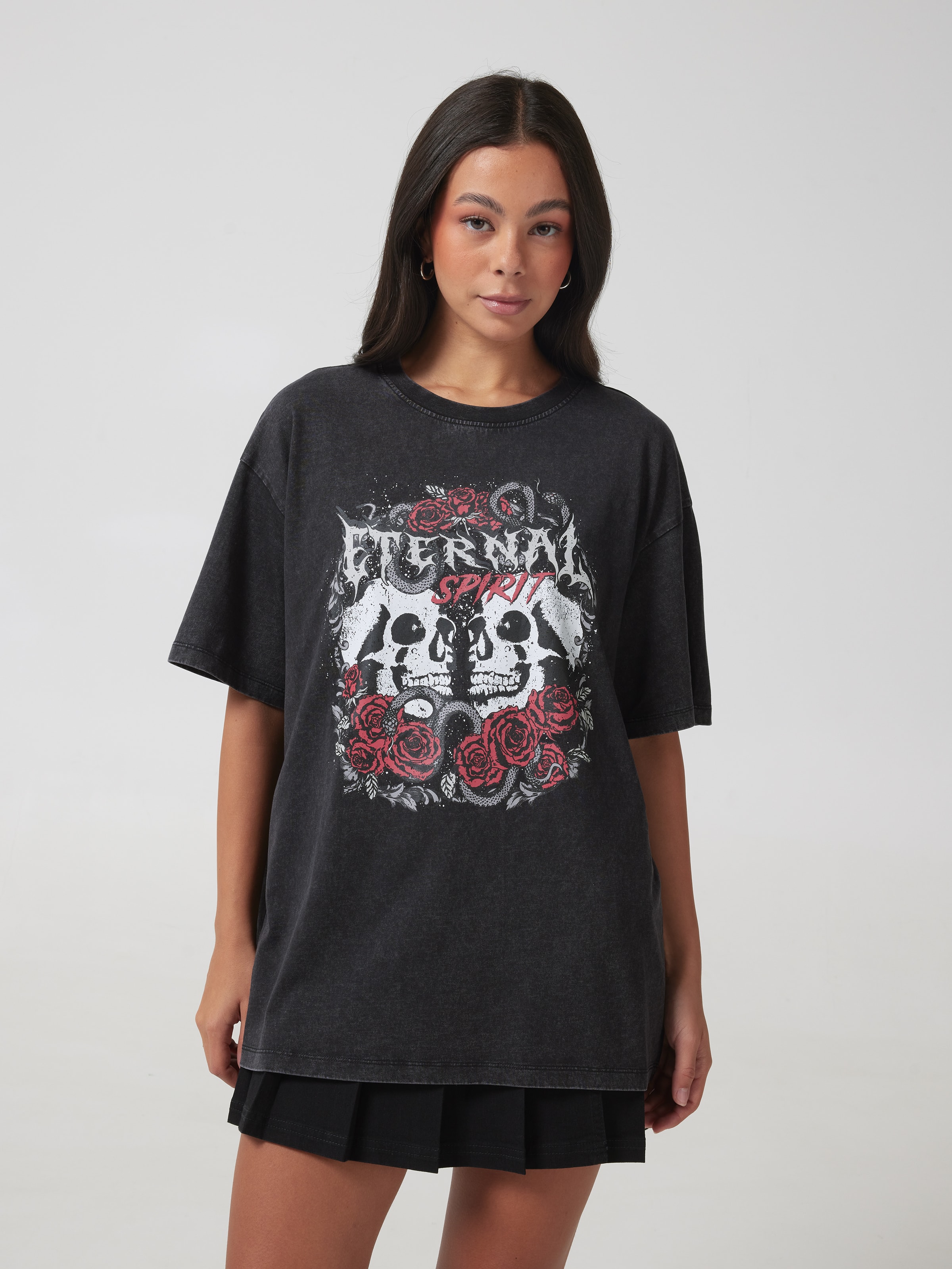 Eternal Skull Oversized Tee - Jay Jays Online