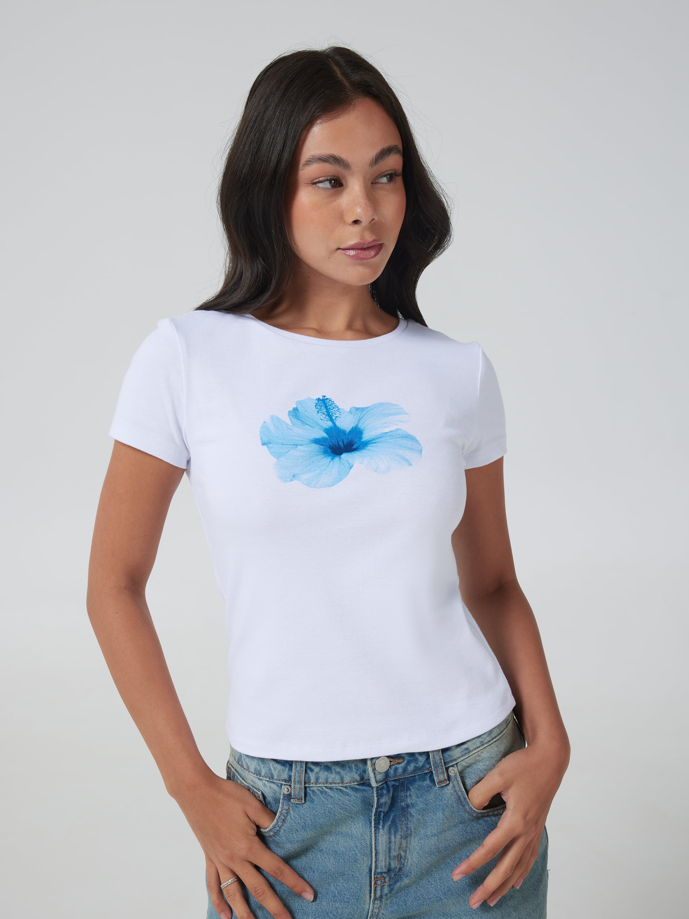 Hibiscus Baby Tee - Jay Jays Online