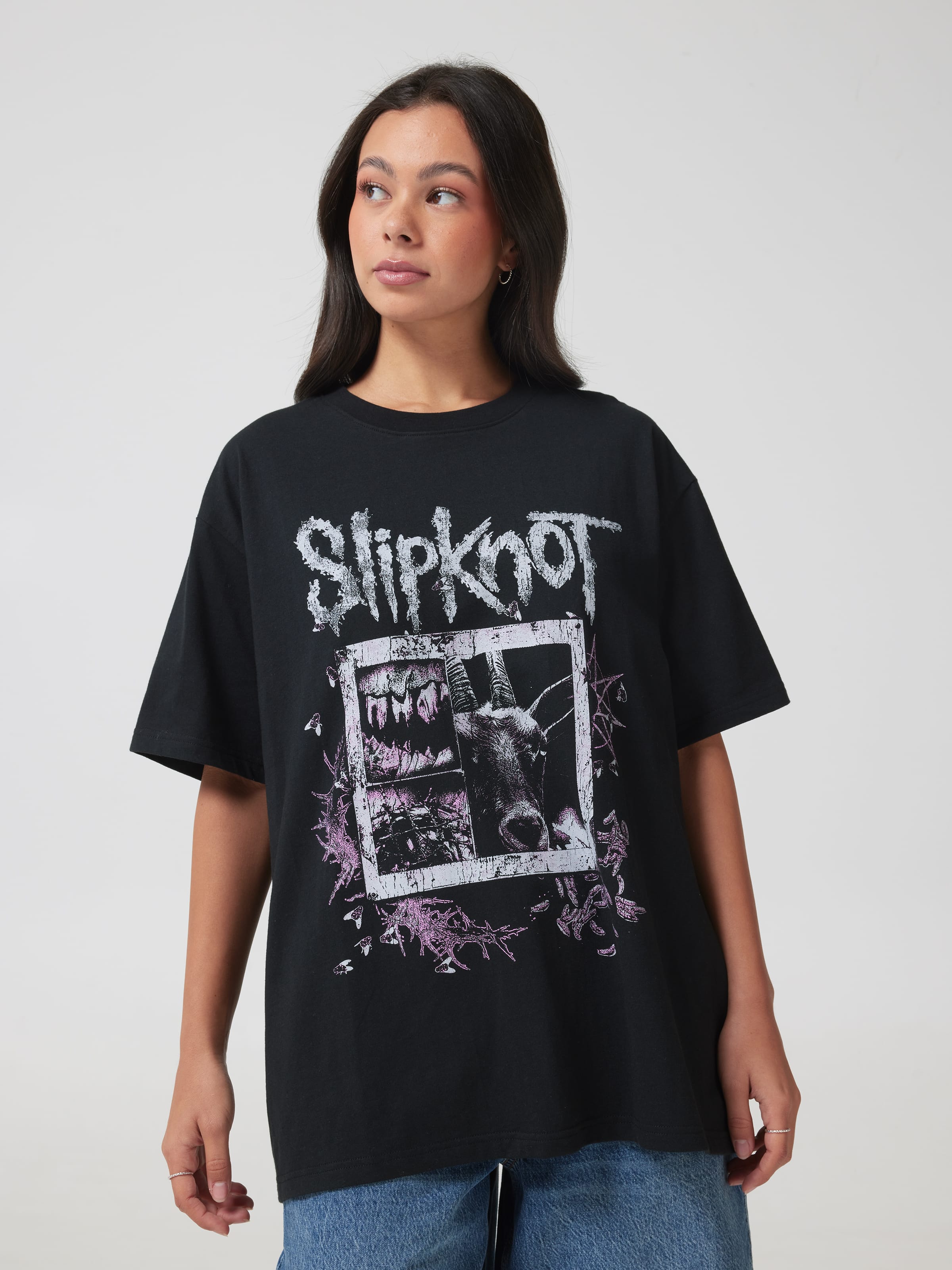 Music Slipknot Oversized Tee Black - Jay Jays Online