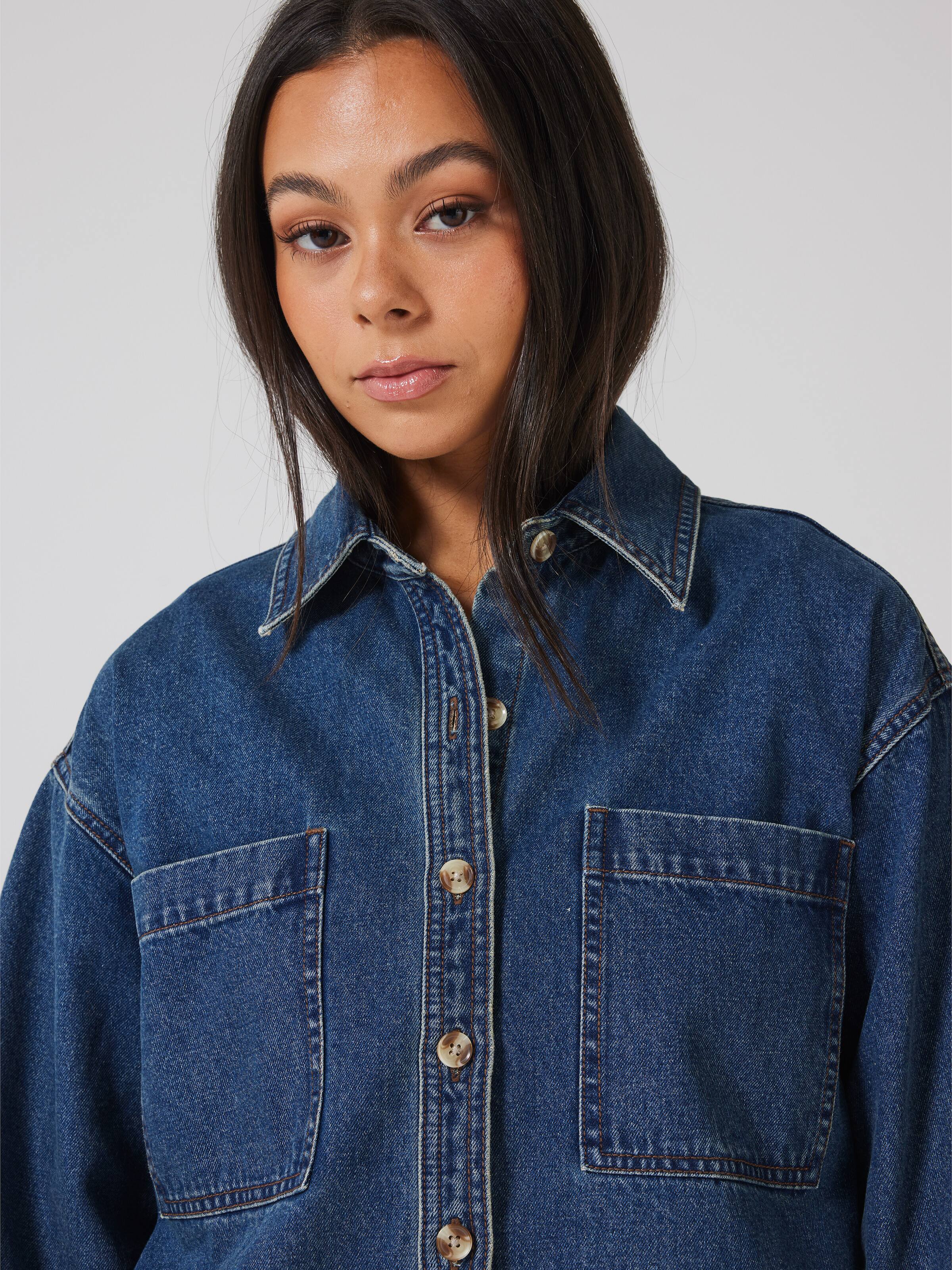 Denim Shacket - Jay Jays Online