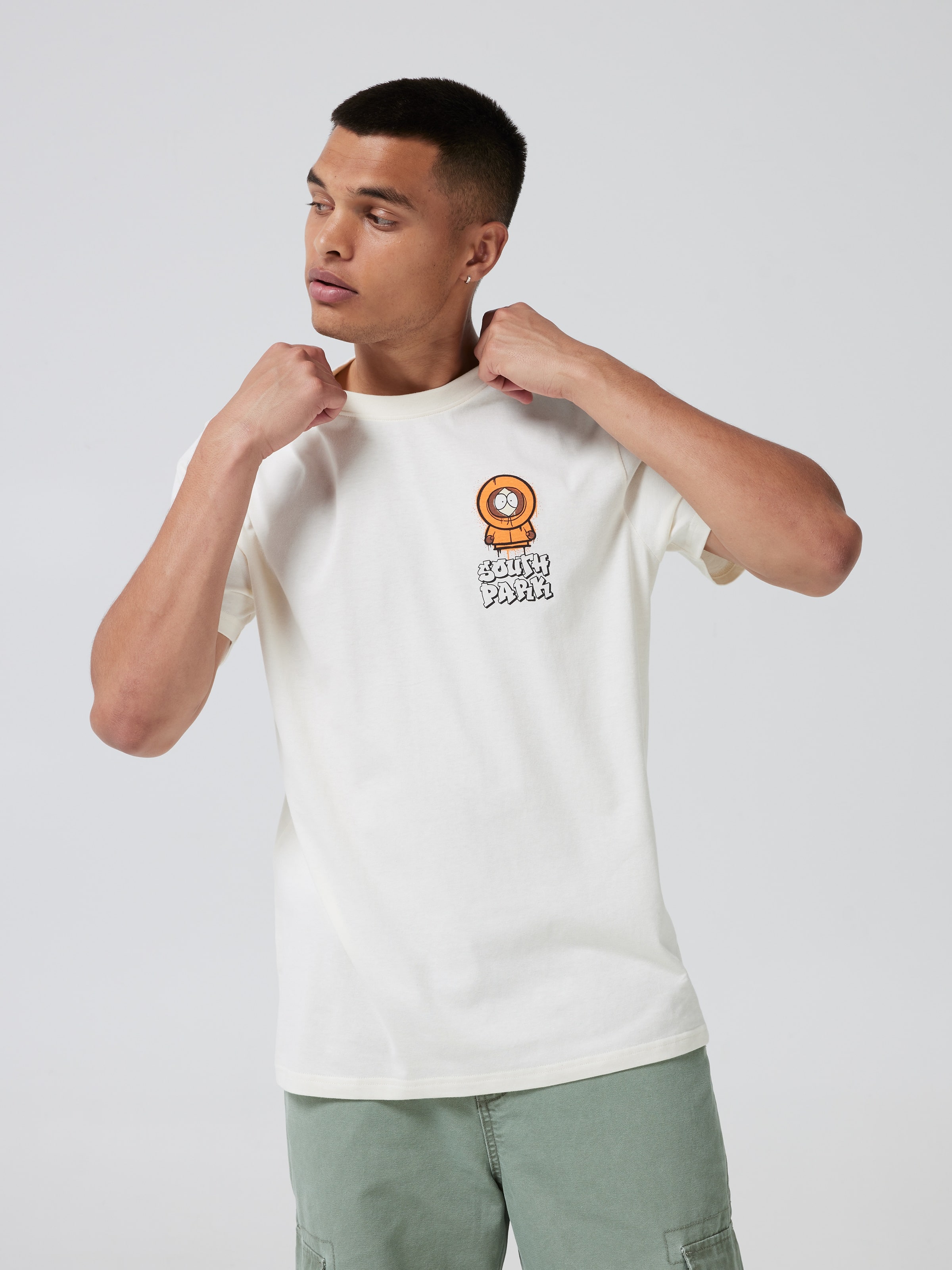 South Park Kenny Short Sleeve Tee Off White - Jay Jays Online