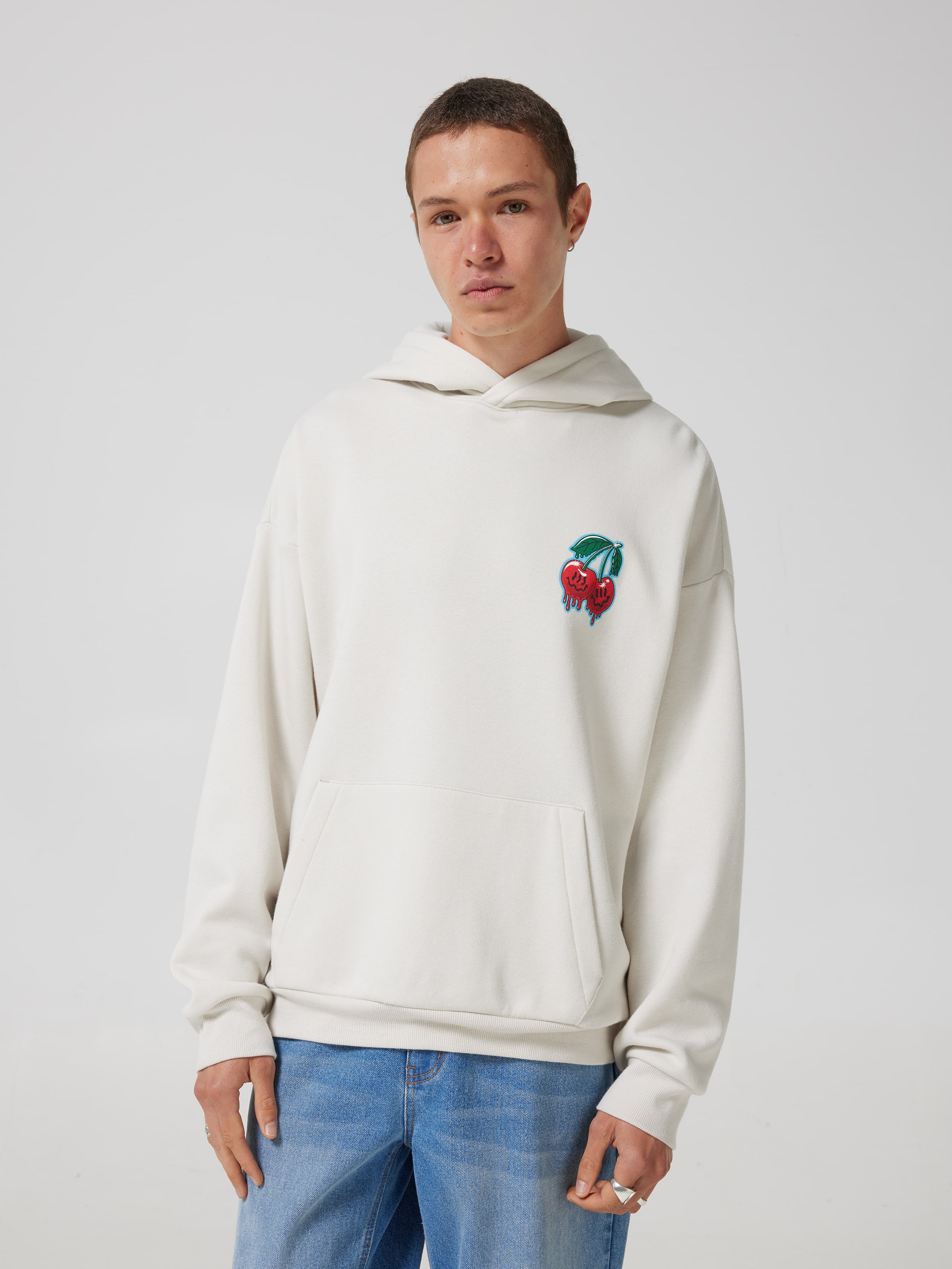 Trippy Surreal Cherry Hooded Sweat - Jay Jays Online