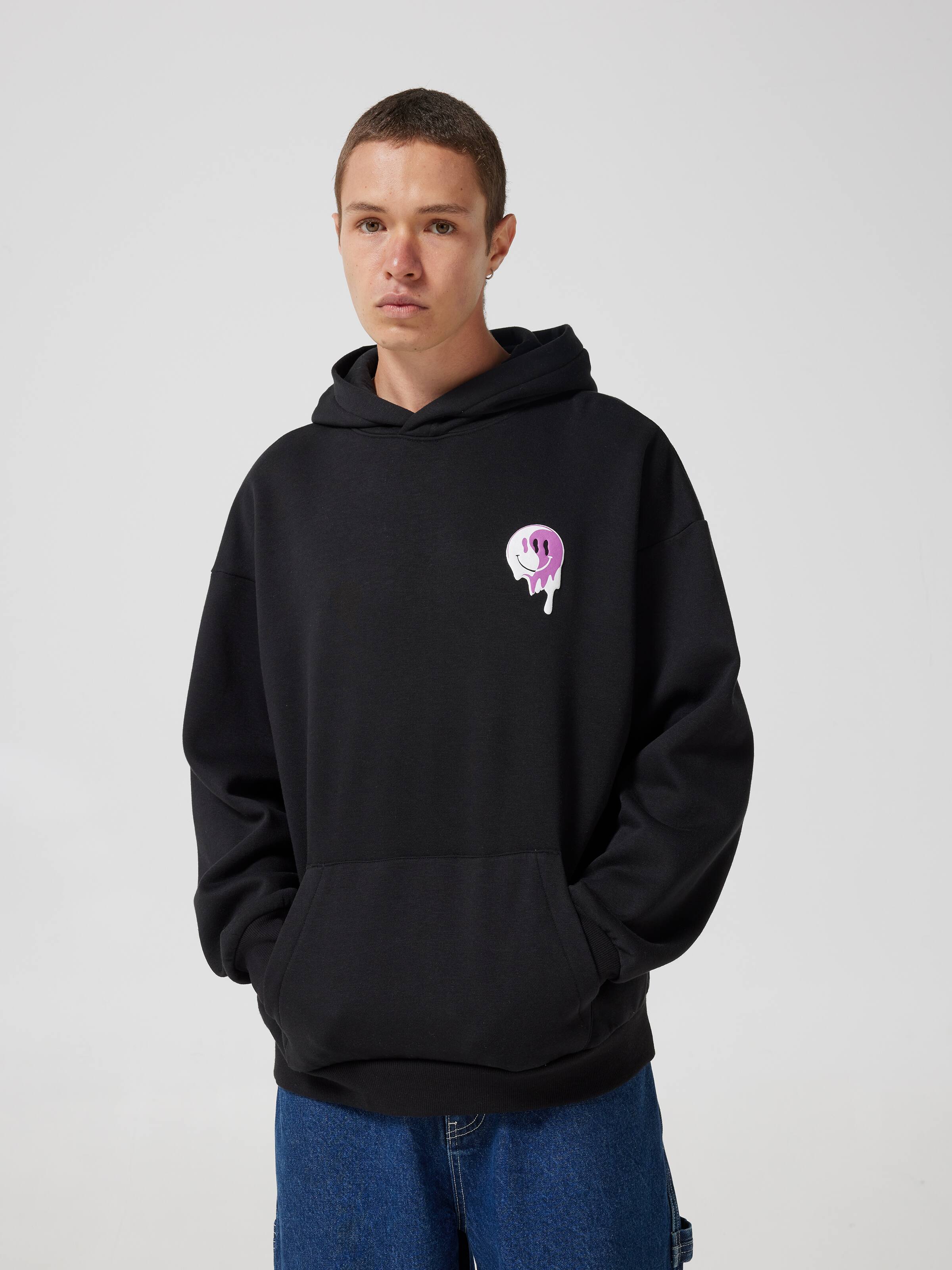 Black Trippy Icons Hoodie - Jay Jays Online