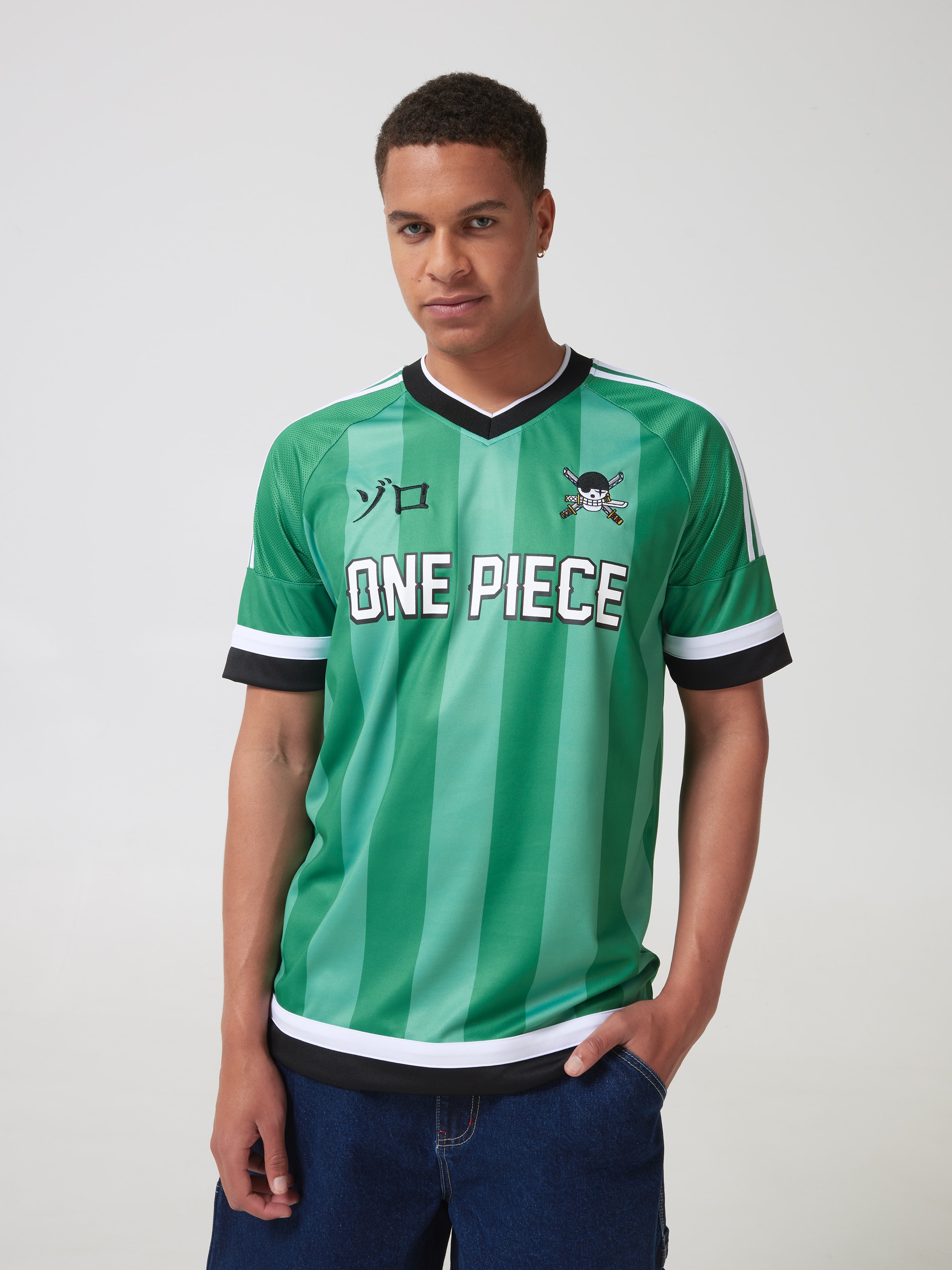 One Piece Zoro Stripe Jersey - Jay Jays Online