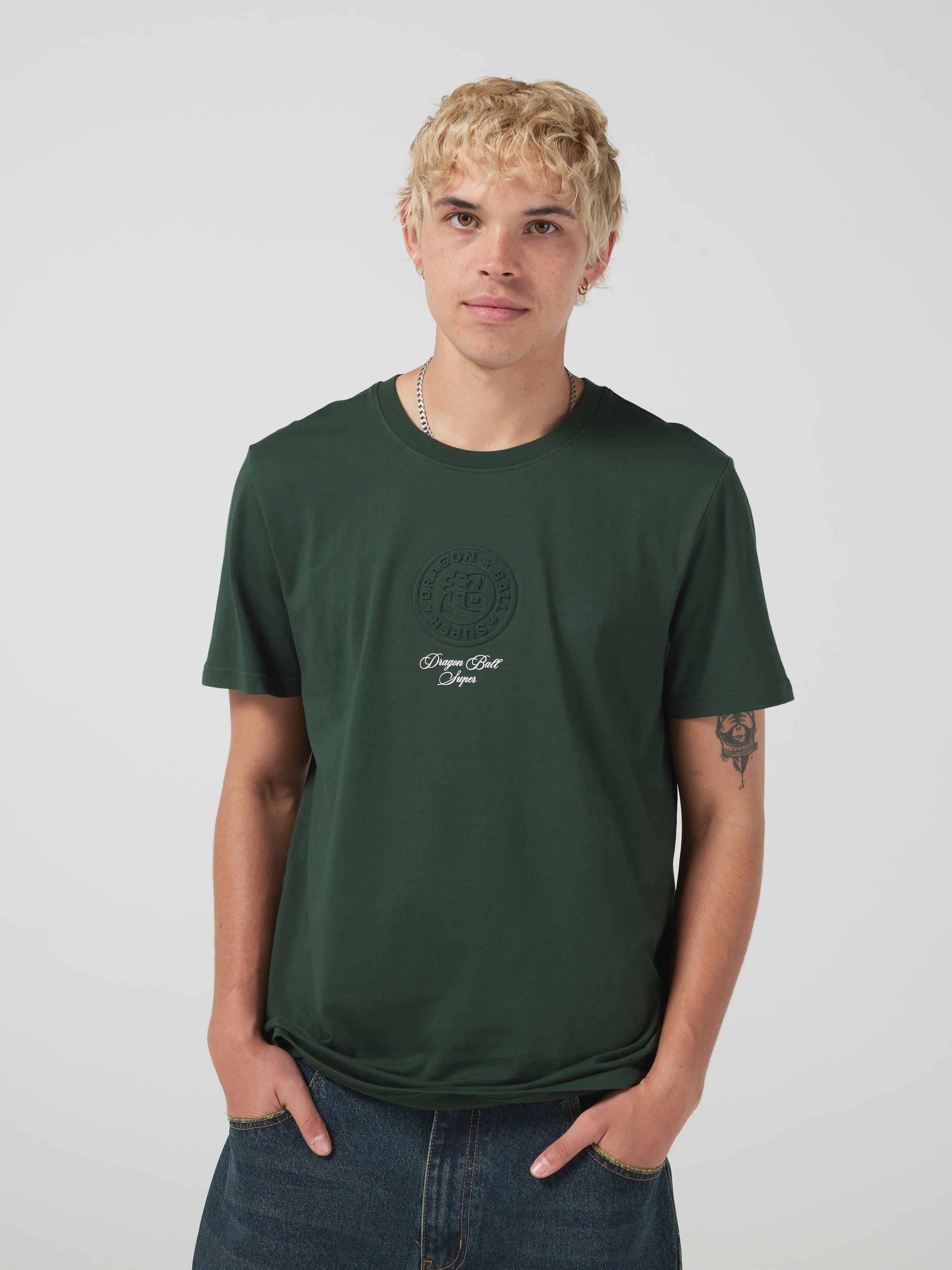 First Generation Dragon Ball Z Shenron Short Sleeve Tee Forest Green - Jay Jays Online
