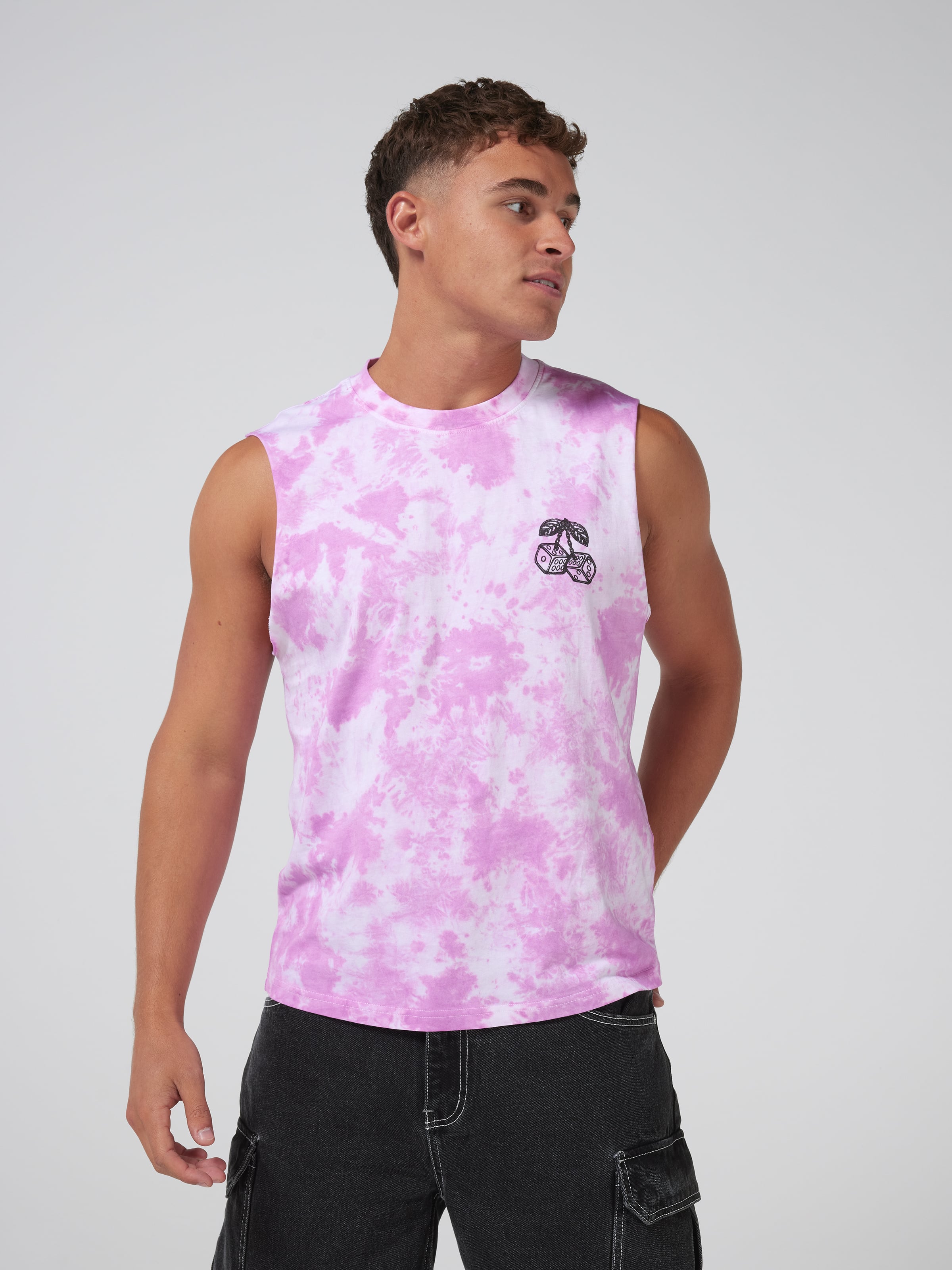 Tie Dye Dice Muscle Tee - Jay Jays Online