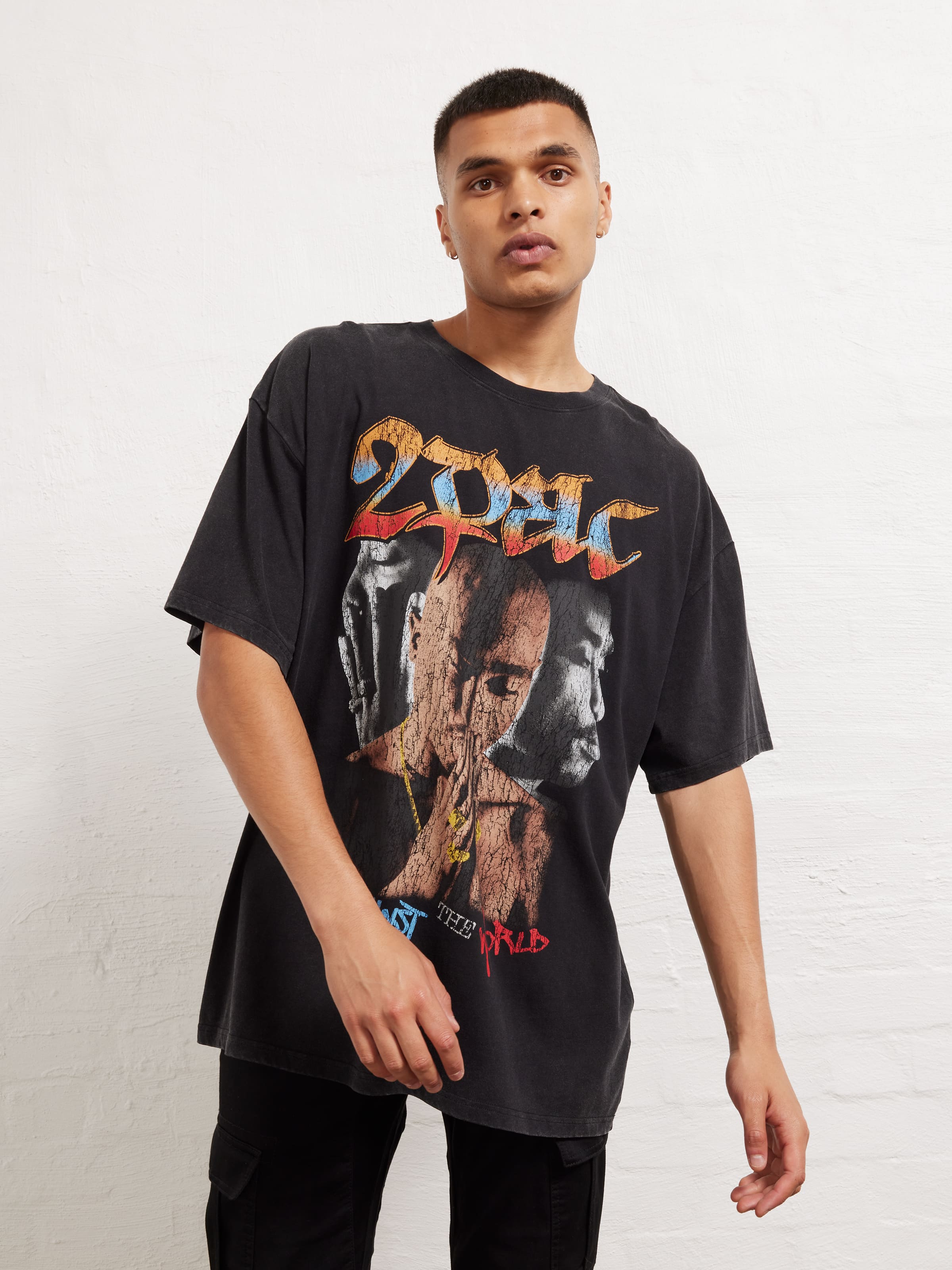 Tupac Ombre Tee Grey Acid - Jay Jays Online