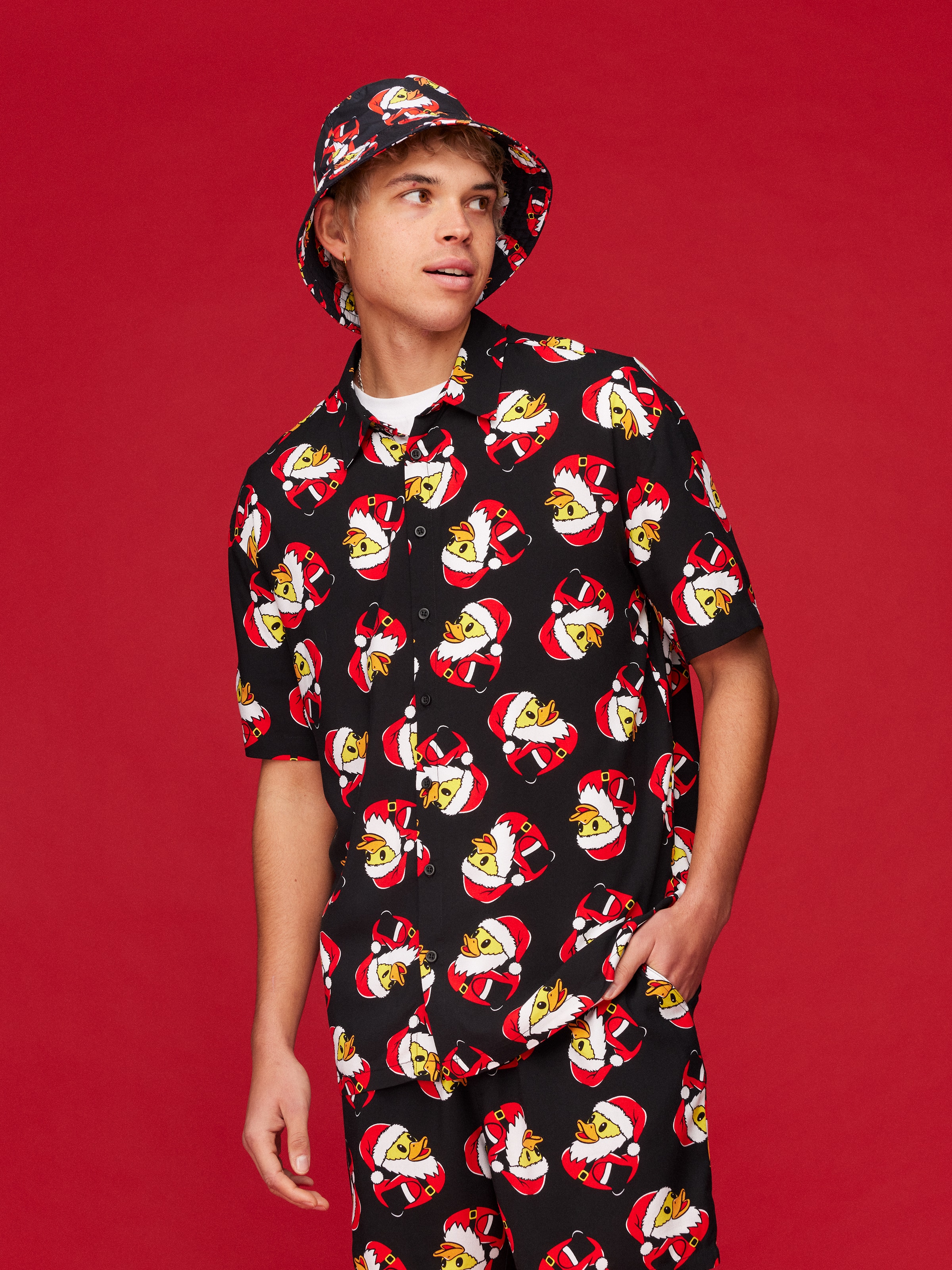 Xmas Duck Resort Short Sleeve Shirt - Jay Jays Online