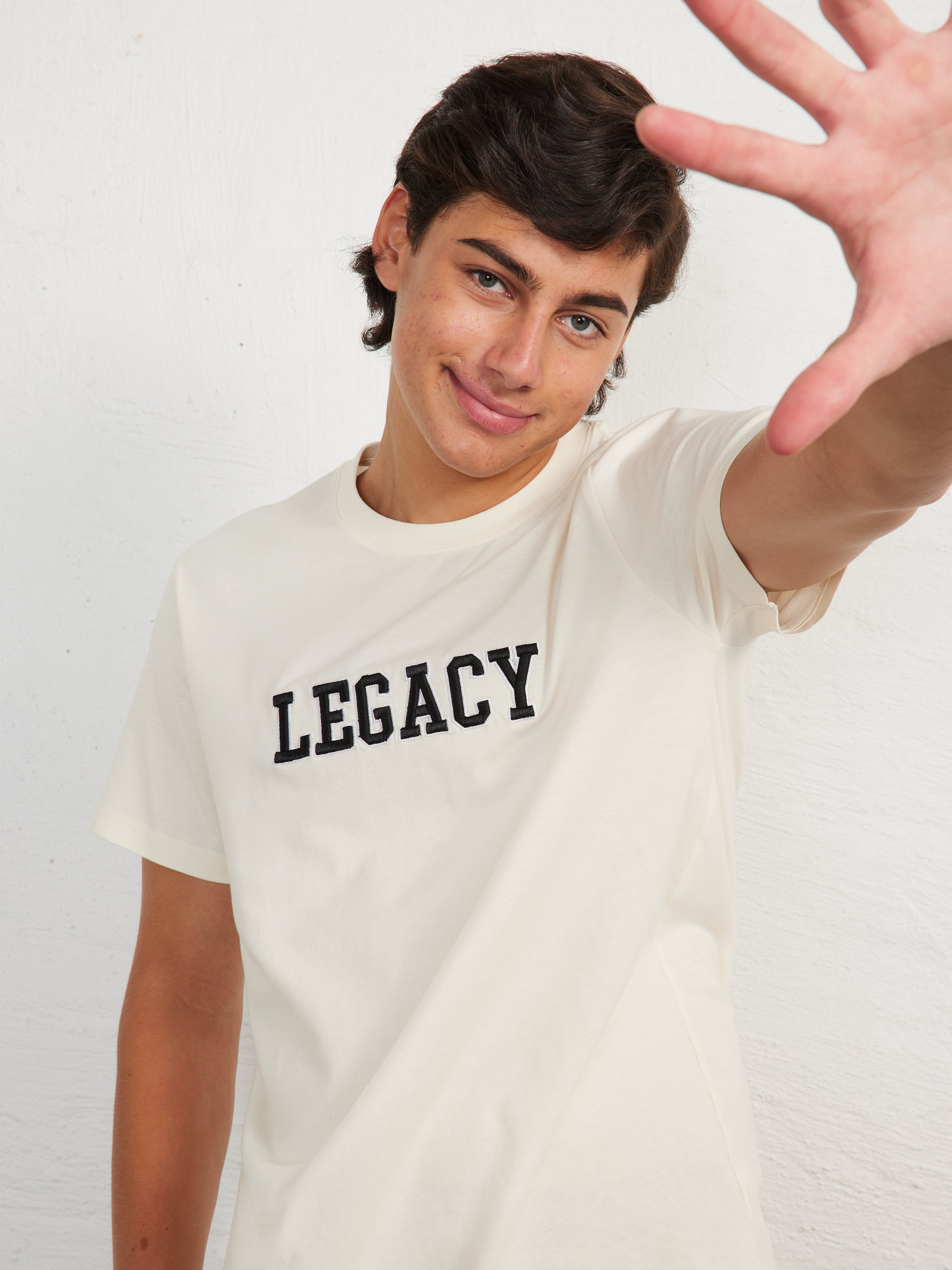 Off White Embroidered Legacy Keyline Tee - Jay Jays Online