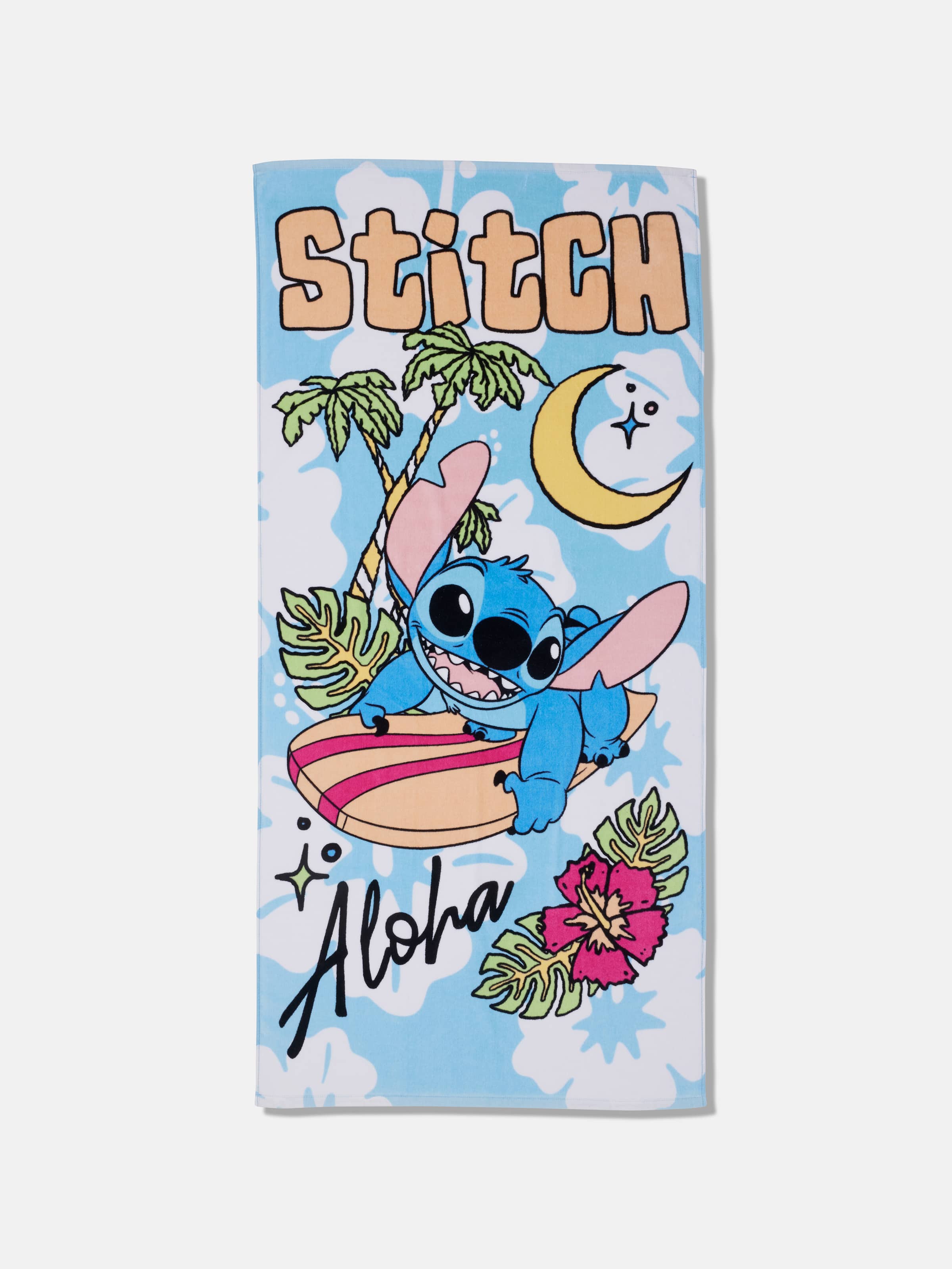 Lilo & Stitch Stitch Aloha Towel Blue - Jay Jays Online