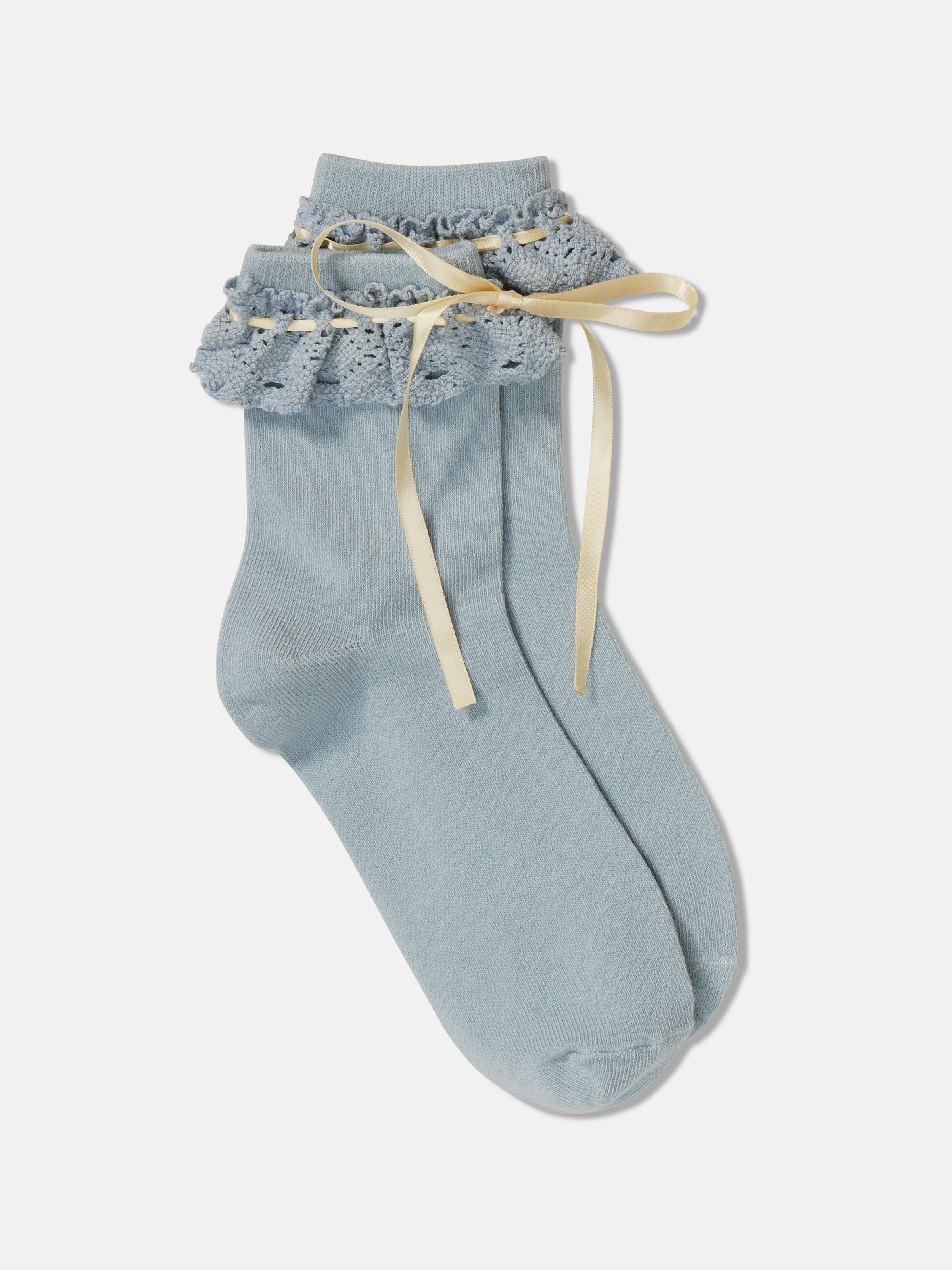 Crochet Trim Bow Sock - Jay Jays Online